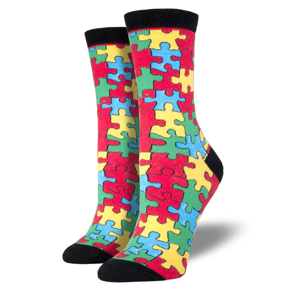Puzzled Socks Womens - Puzzles Canada