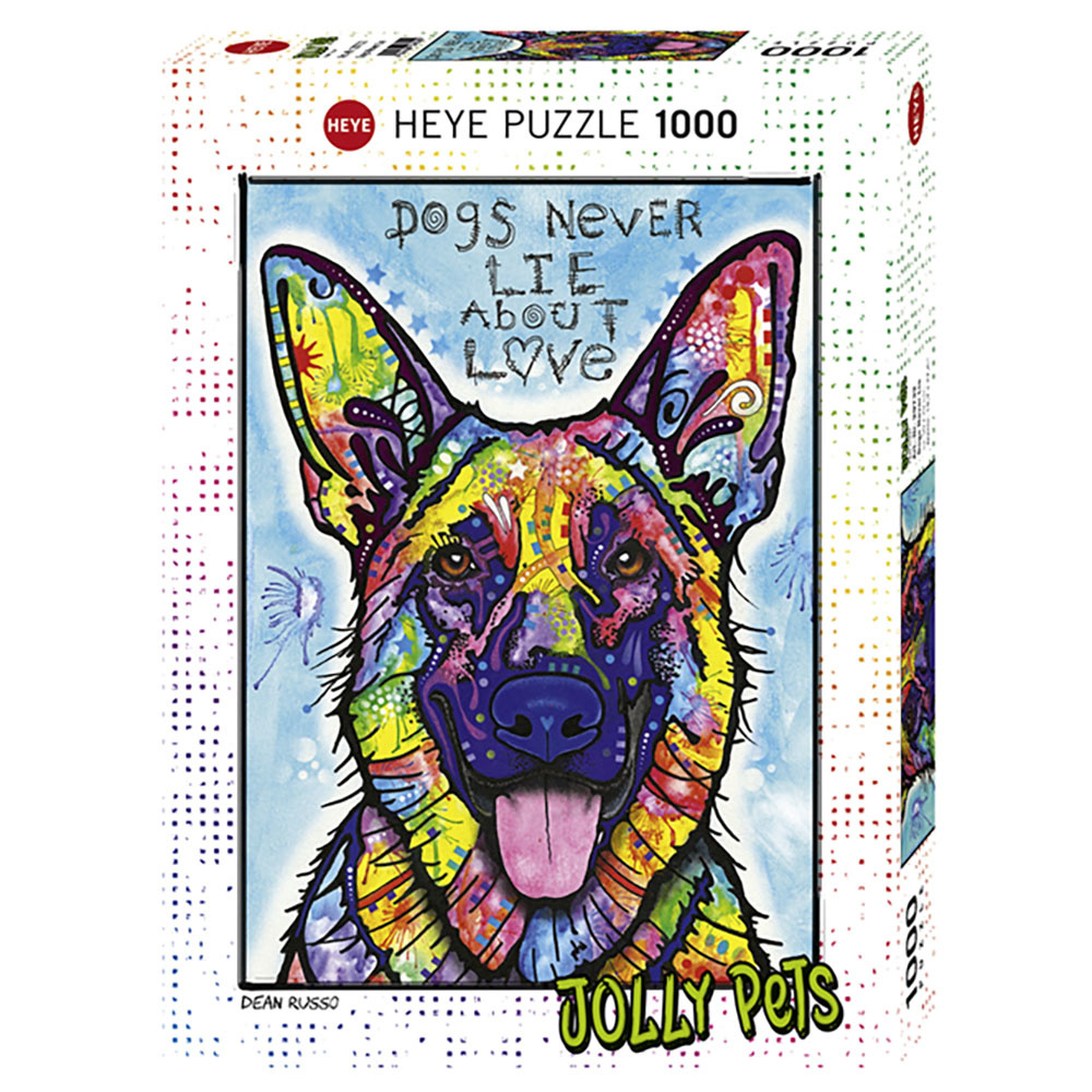 Heye Jolly Pets, Dogs Never Lie Puzzle 1000pcs - Puzzles Canada