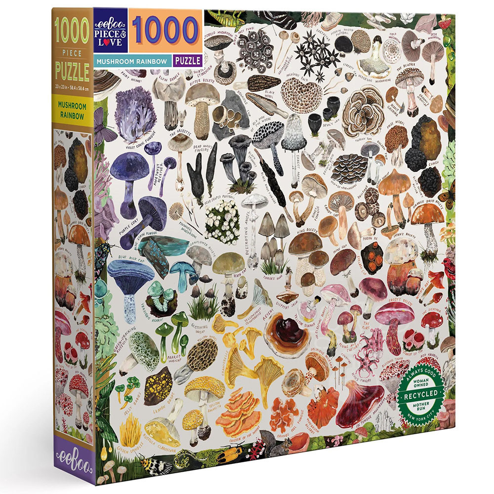 eeBoo Mushroom Rainbow Puzzle 1000pcs - Puzzles Canada