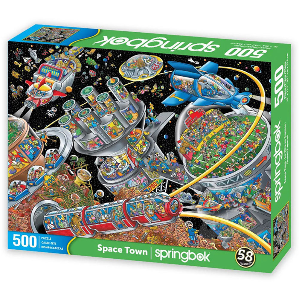 Springbok Space Town Puzzle 500pcs - Puzzles Canada