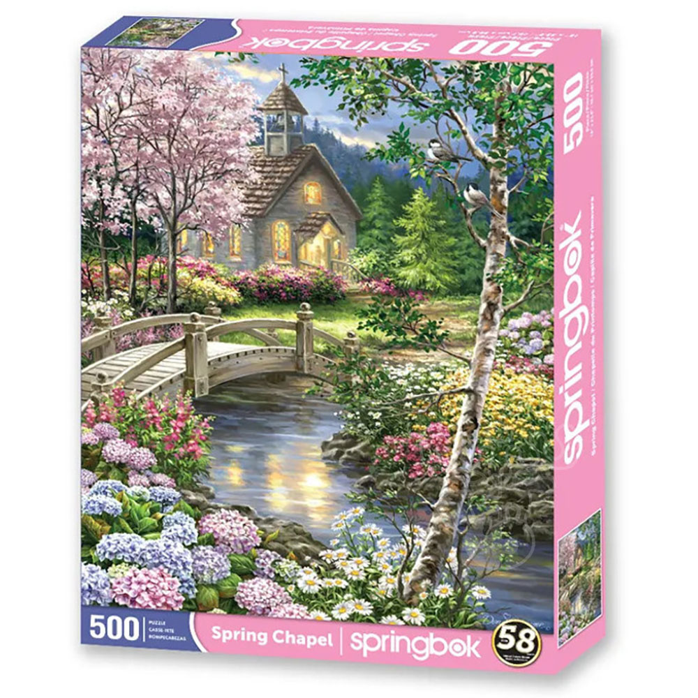 Springbok Spring Chapel Puzzle 500pcs - Puzzles Canada