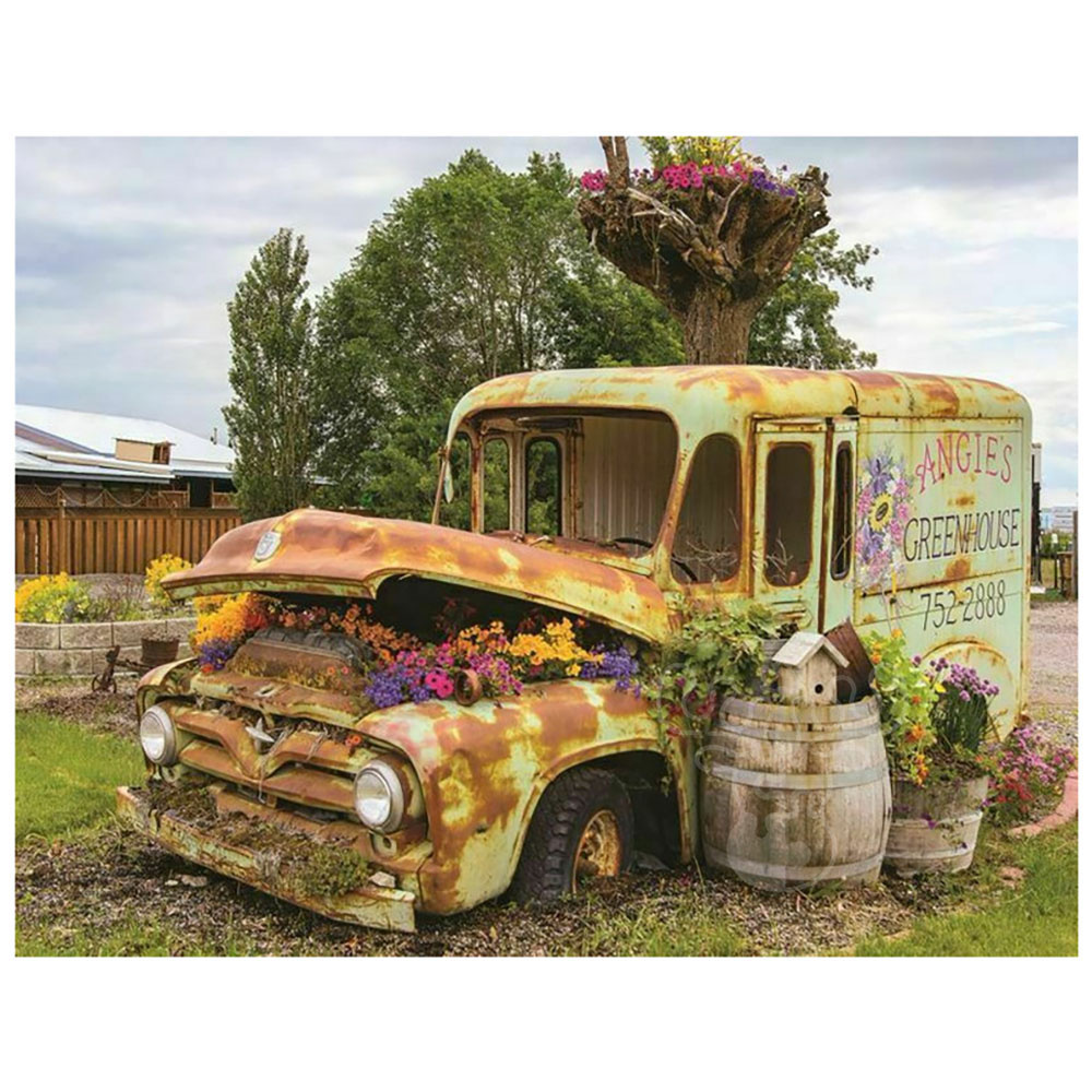 Springbok Flower Truck Puzzle 500pcs - Puzzles Canada