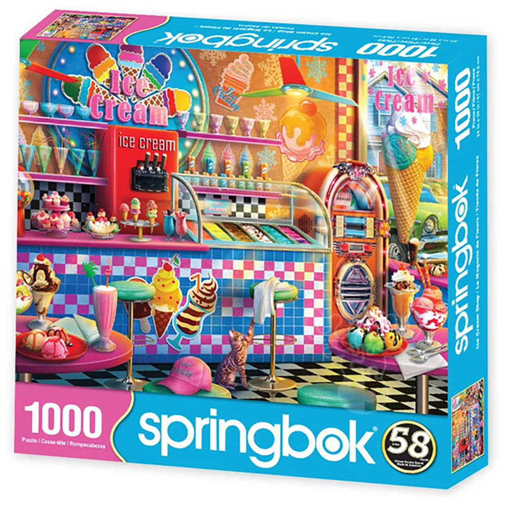 Springbok Ice Cream Shop Puzzle 1000pcs - Puzzles Canada