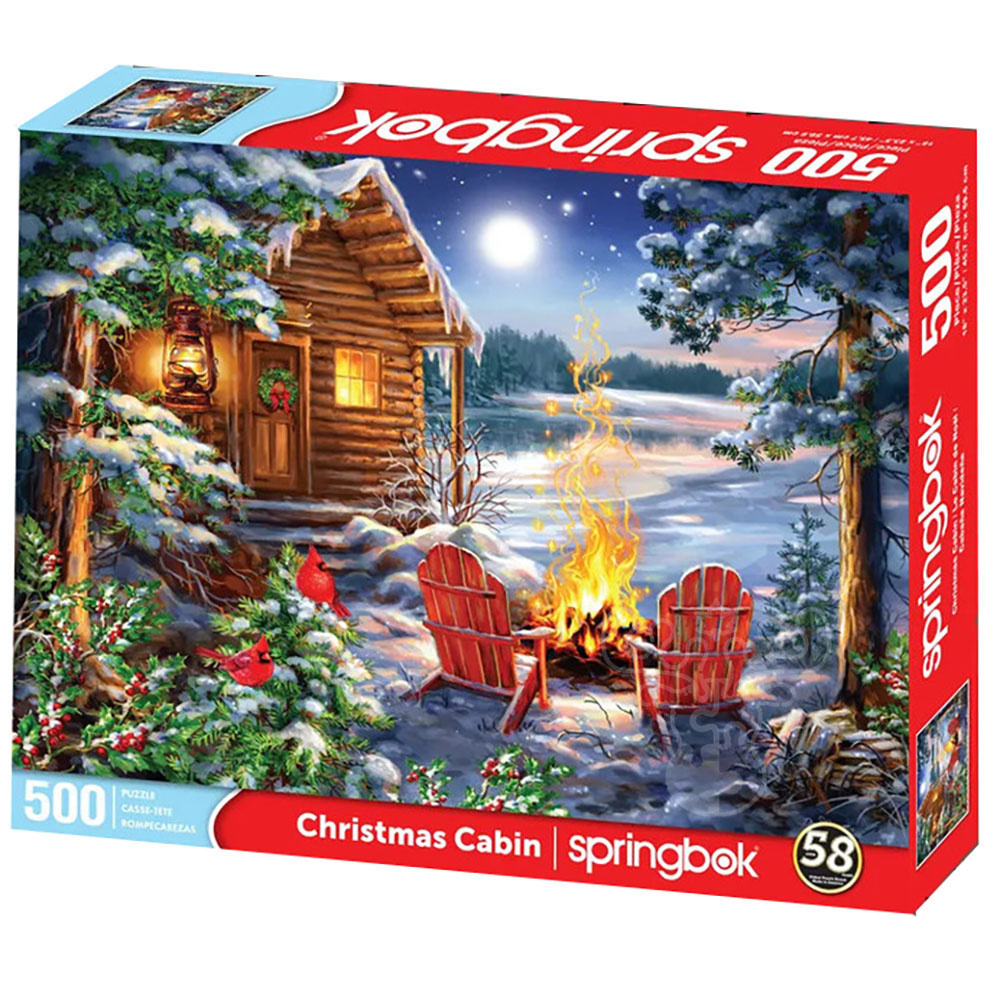 Springbok Christmas Cabin Puzzle 500pcs - Puzzles Canada