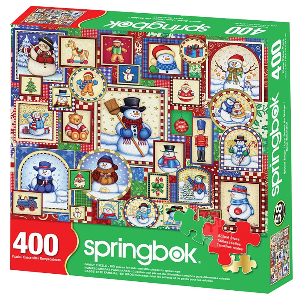 Springbok Snow Days Family Puzzle 400pcs - Puzzles Canada