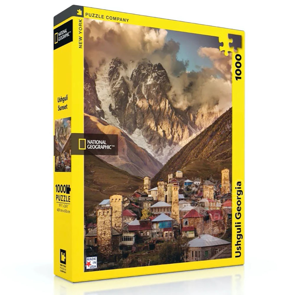 New York Puzzle Co. National Geographic: Ushguli Georgia Puzzle 1000pcs ...