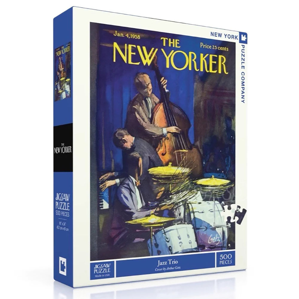 New York Puzzle Co. The New Yorker: Jazz Trio Puzzle 500pcs - Puzzles ...