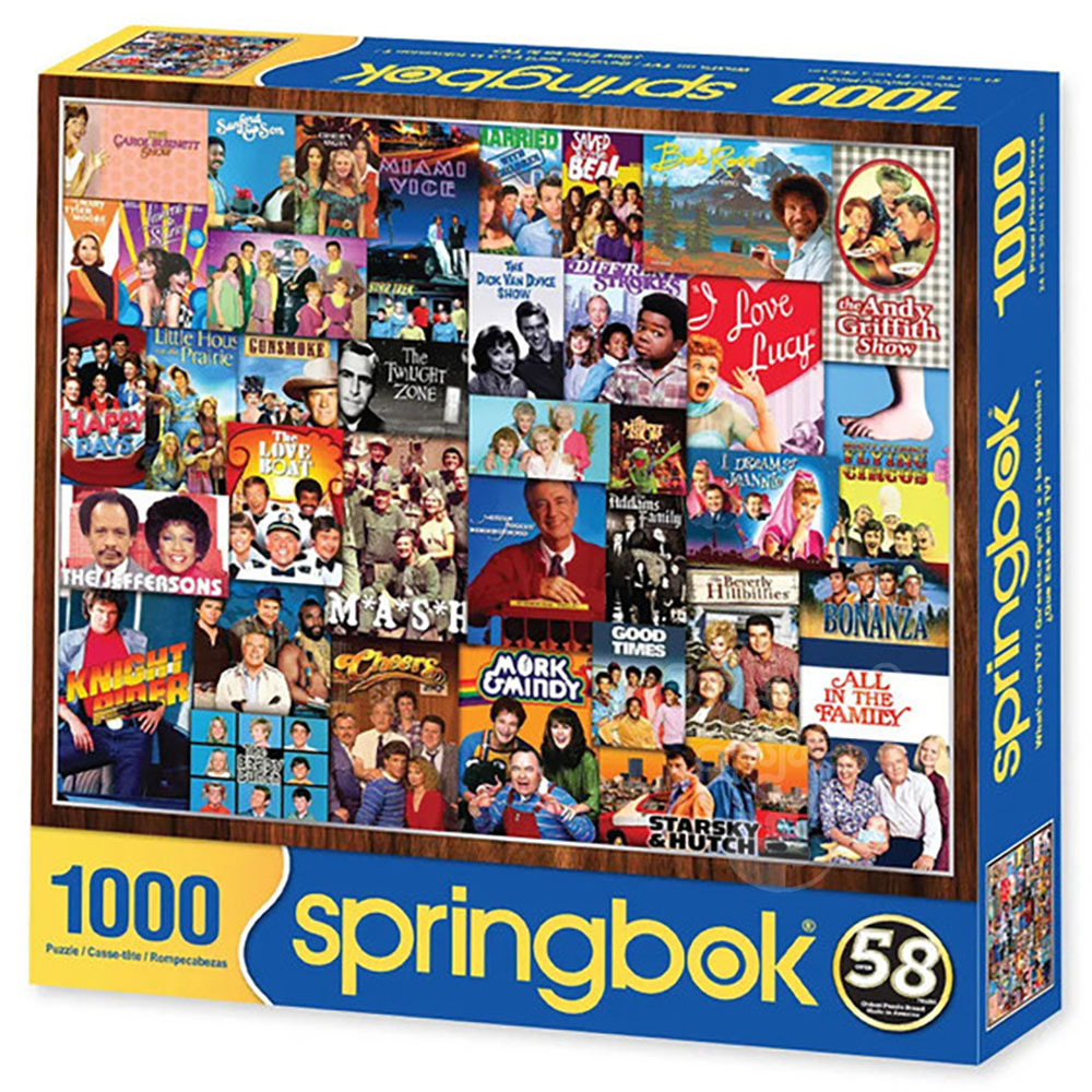 Springbok What's on TV? Puzzle 1000pcs - Puzzles Canada