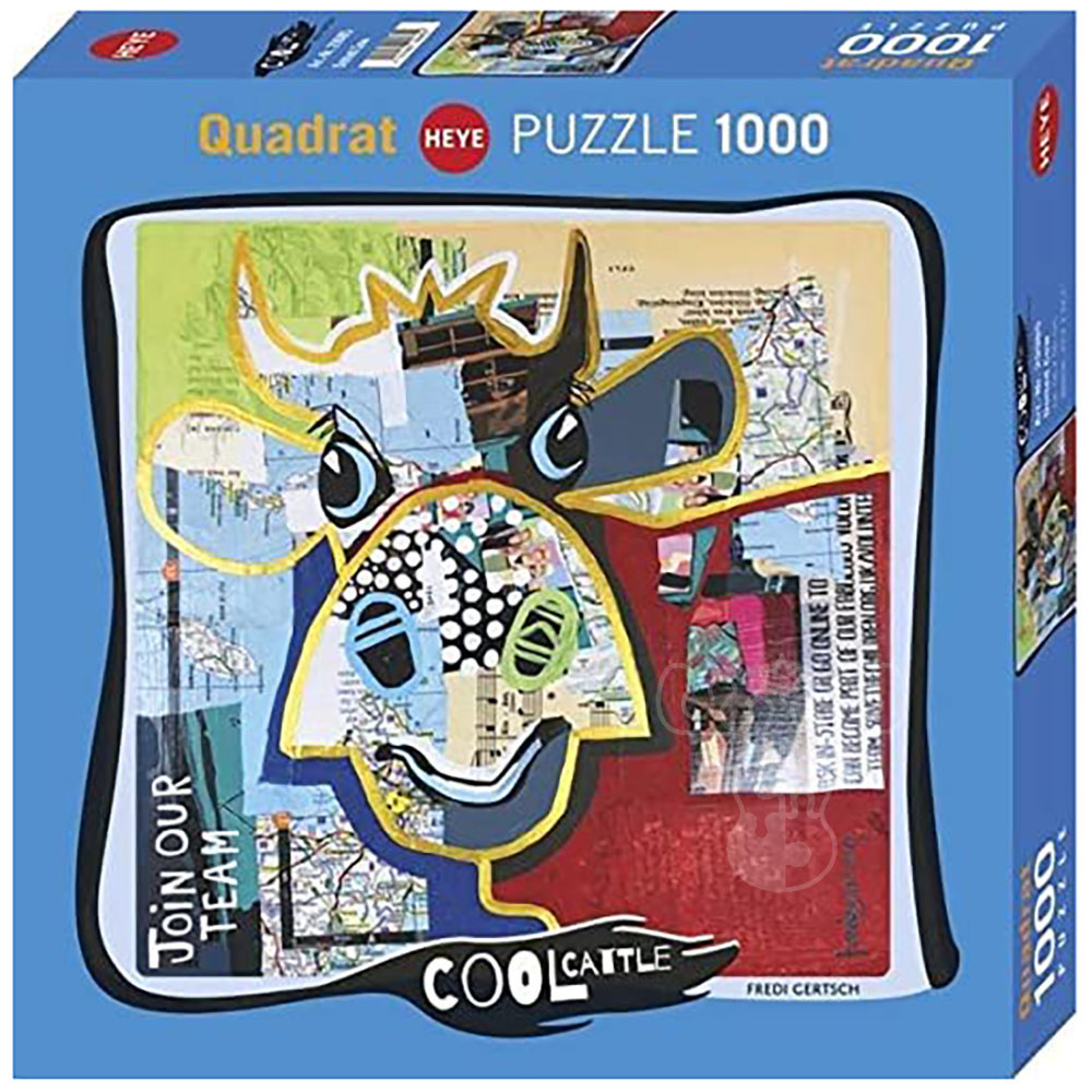 Heye Dotted Cow: Cool Cattle Puzzle 1000pcs - Puzzles Canada