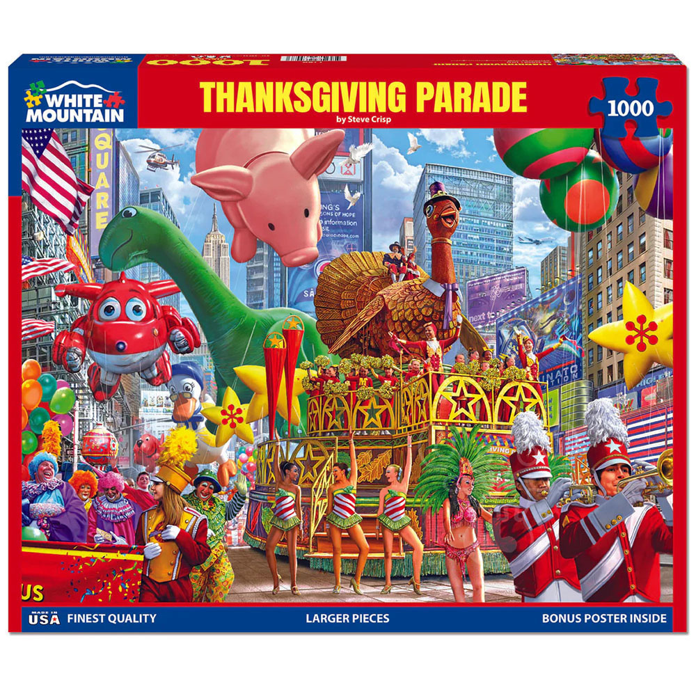 White Mountain Thanksgiving Parade Puzzle 1000pcs - Puzzles Canada