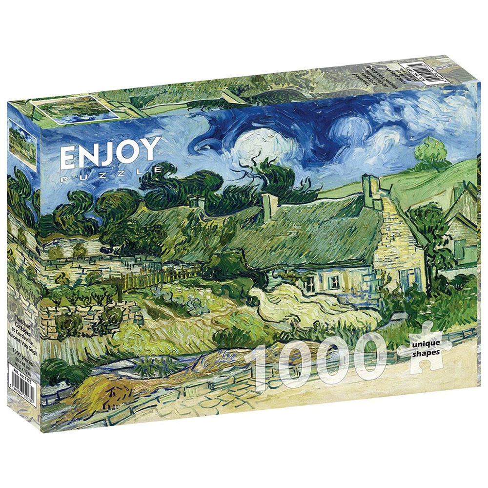 Enjoy Vincent Van Gogh: Thatched Cottages at Cordeville Puzzle 1000pcs ...