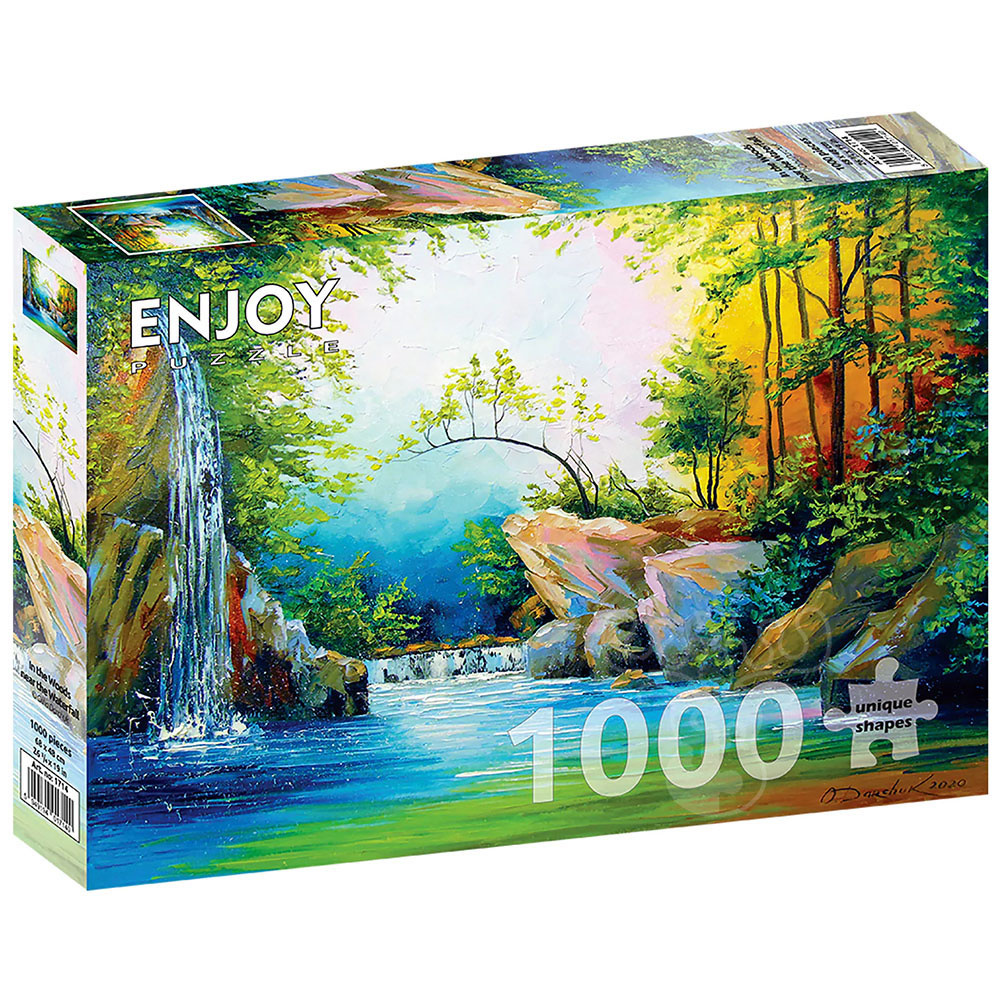 Enjoy In the Woods near the Waterfall Puzzle 1000pcs - Puzzles Canada