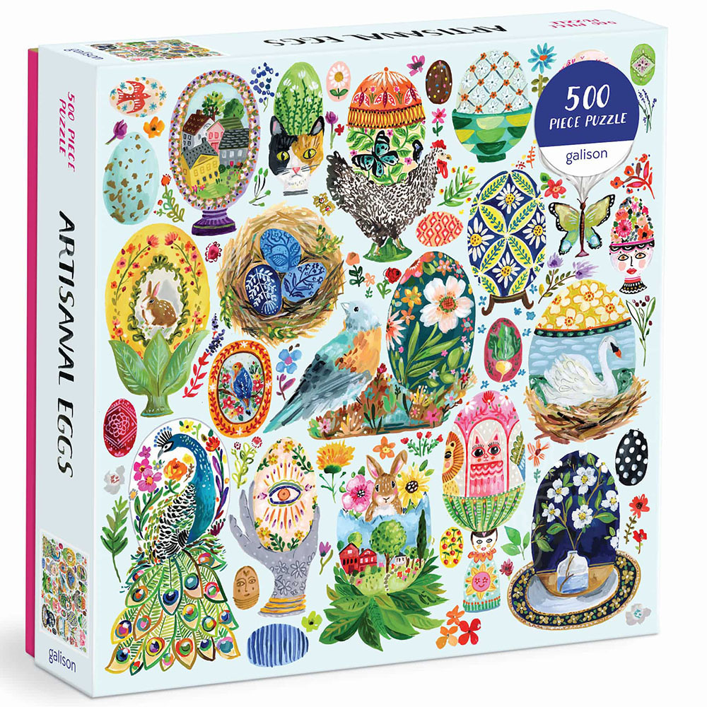 Galison Artisanal Eggs Puzzle 500pcs - Puzzles Canada