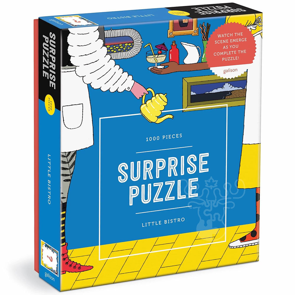 Galison Little Bistro Surprise Puzzle 1000pcs - Puzzles Canada