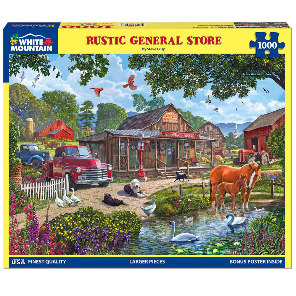 White Mountain Rustic General Store Puzzle 1000pcs - Puzzles Canada