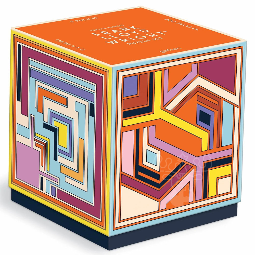 Galison Frank Lloyd Wright Textile Blocks Puzzle 4 x 200pcs - Puzzles ...