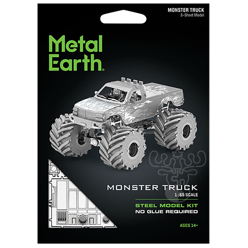 Metal Earth Monster Truck Model Kit - Puzzles Canada