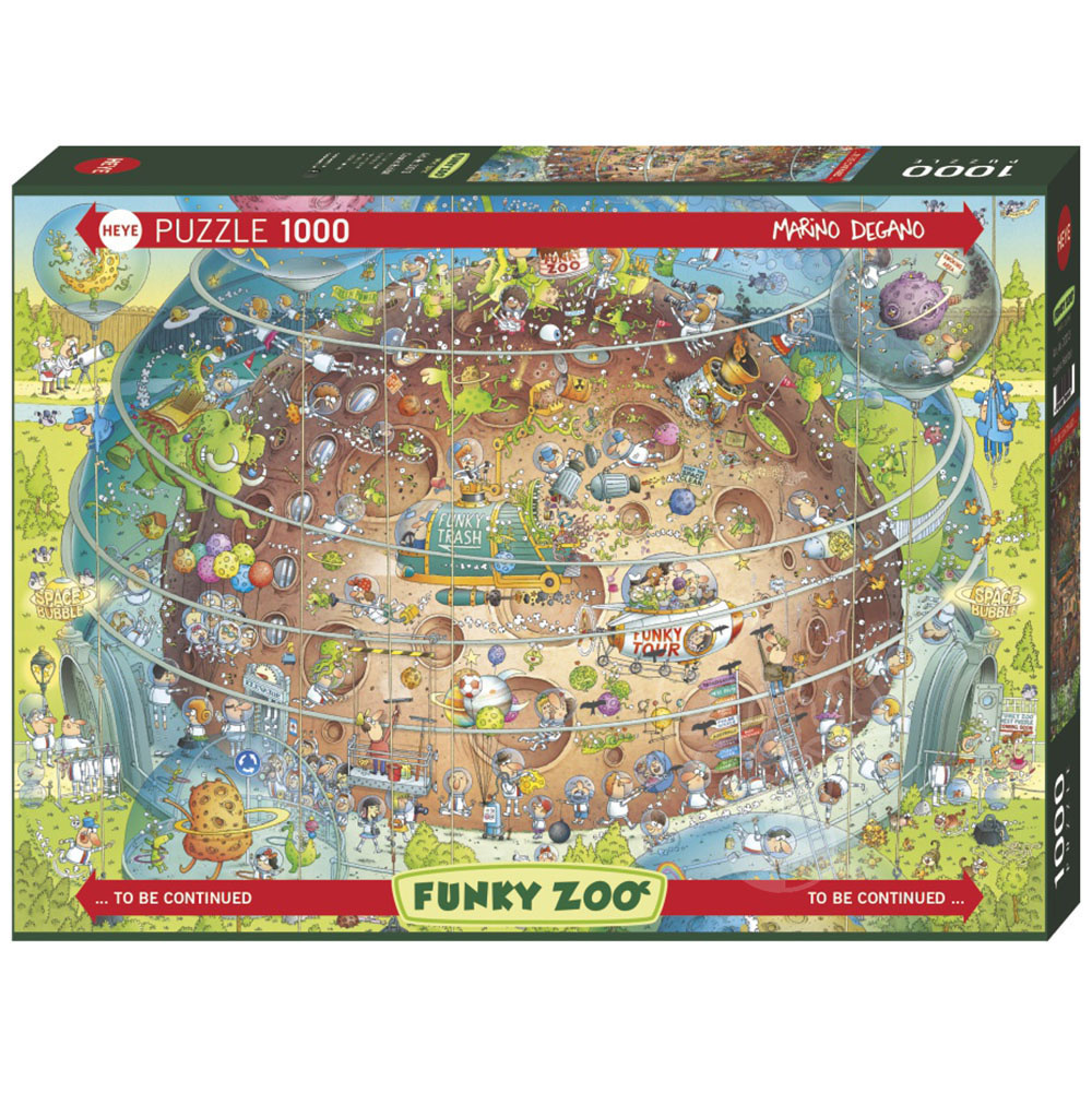 Heye Funky Zoo: Cosmic Habitat Puzzle 1000pcs - Puzzles Canada