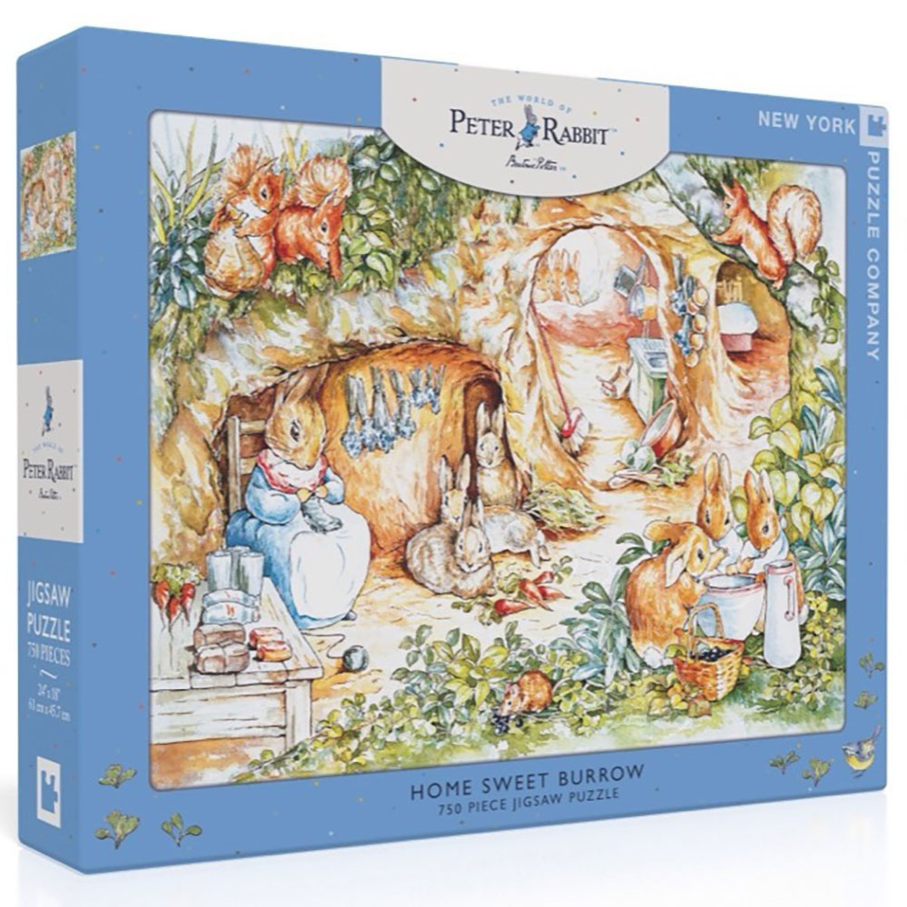 New York Puzzle Co. Peter Rabbit: Home Sweet Burrow Puzzle 750pcs - Puzzles Canada