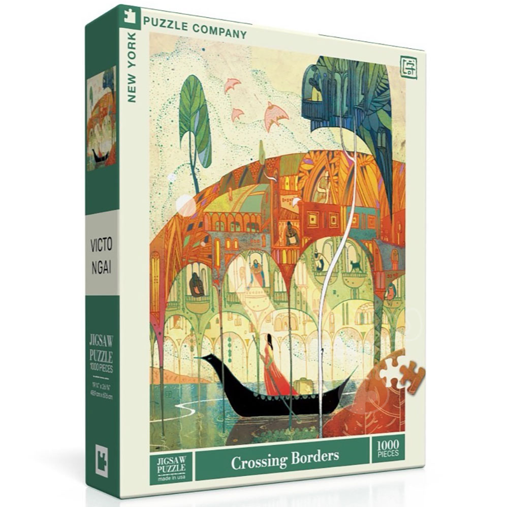 New York Puzzle Co. Victo Ngai: Crossing Borders Puzzle 1000pcs ...
