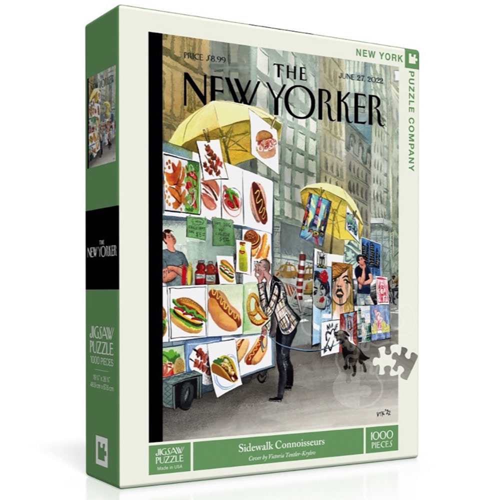 New York Puzzle Co. The New Yorker: Sidewalk Connoisseurs Puzzle 1000pcs - Puzzles Canada