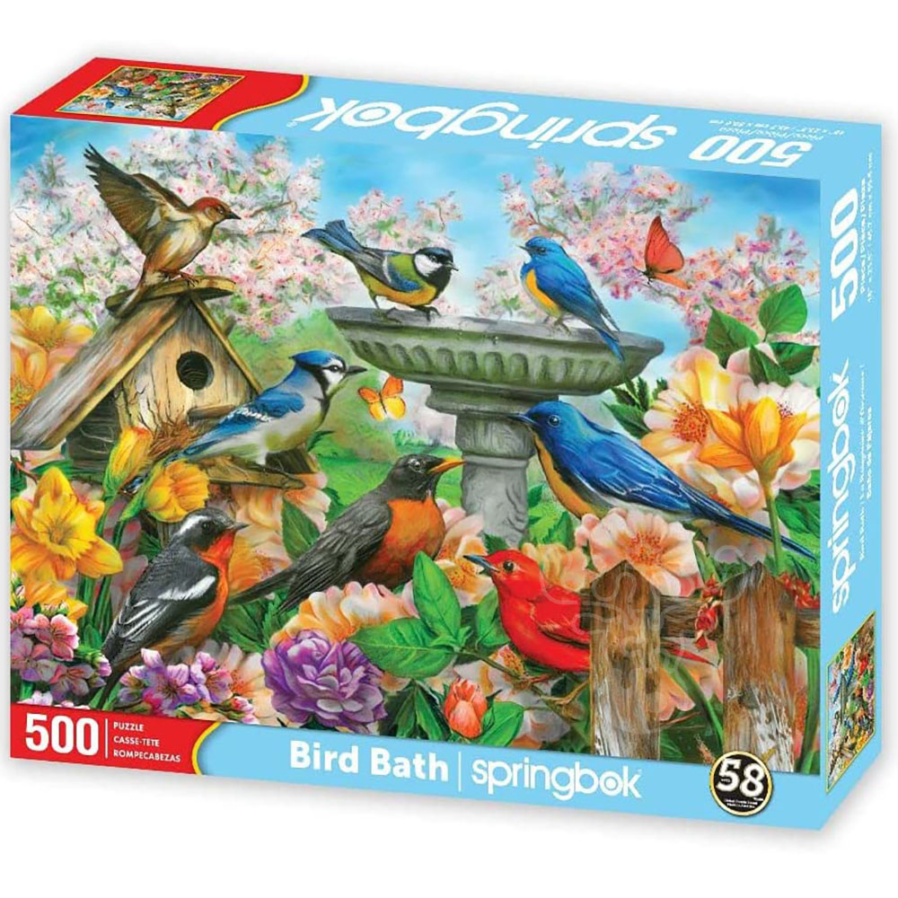 Springbok Bird Bath Puzzle 500pcs - Puzzles Canada