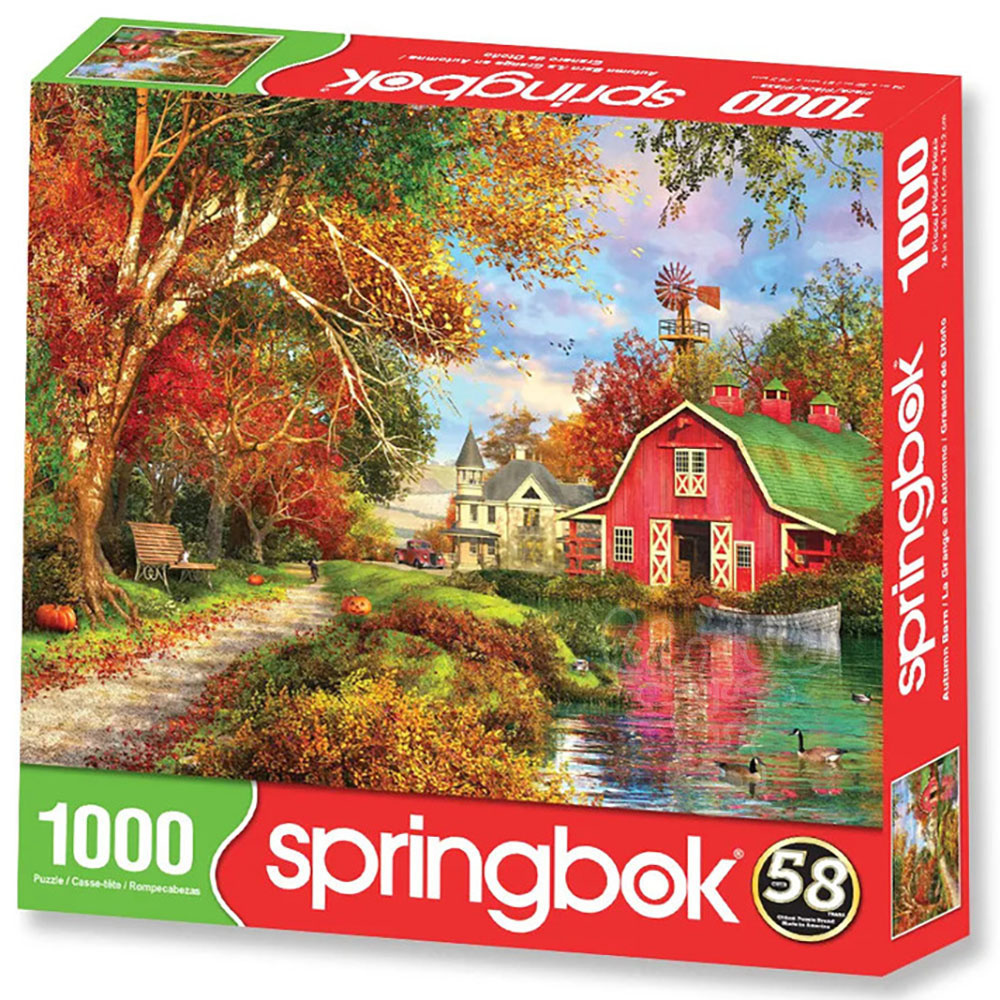 Springbok Autumn Barn Puzzle 1000pcs - Puzzles Canada