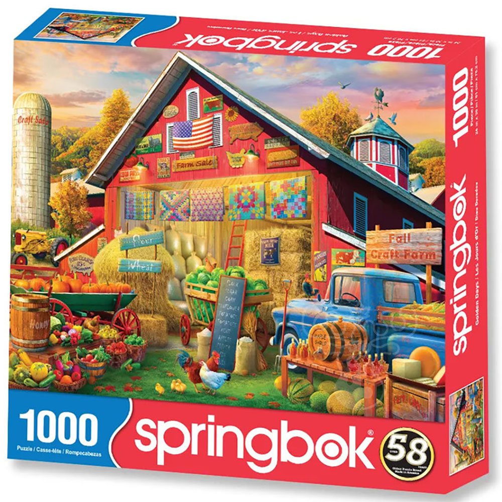 Springbok Golden Days Puzzle 1000pcs - Puzzles Canada