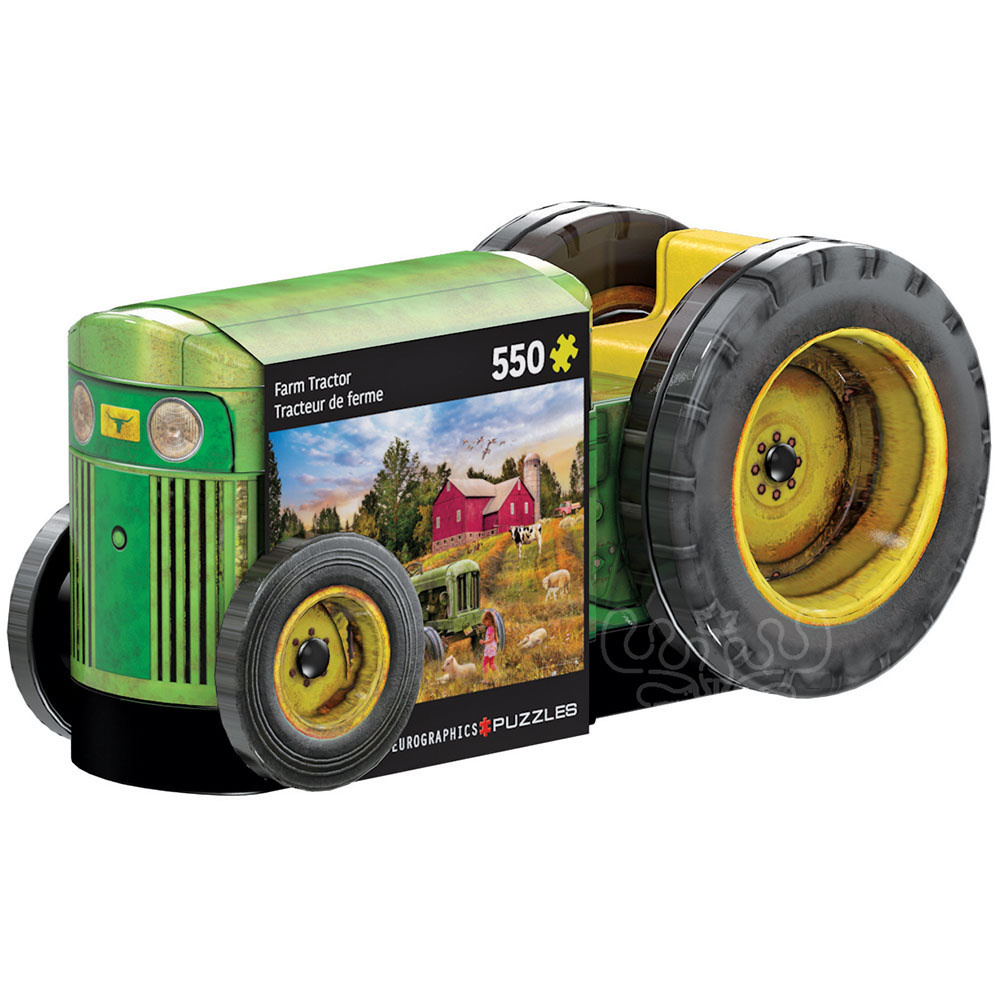 Eurographics Vintage Tractor Puzzle 550pcs in a Tractor Shaped Tin ...