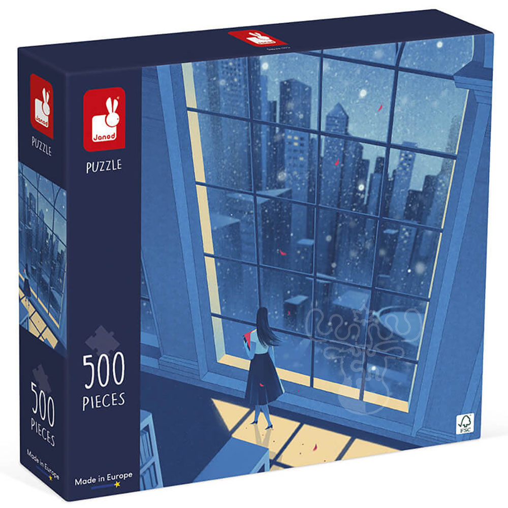 Janod Blue Night View Puzzle 500pcs - Puzzles Canada