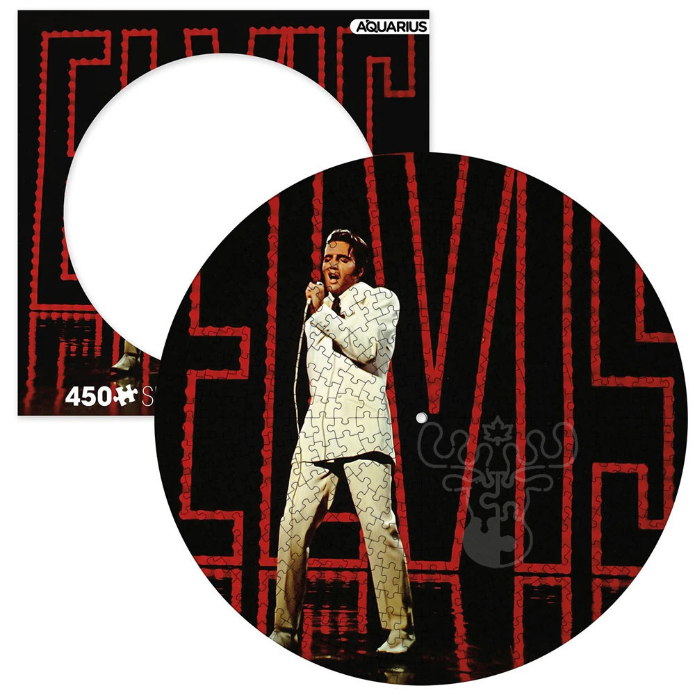 Aquarius Elvis '68 Round Picture Disc Puzzle 450pcs - Puzzles Canada