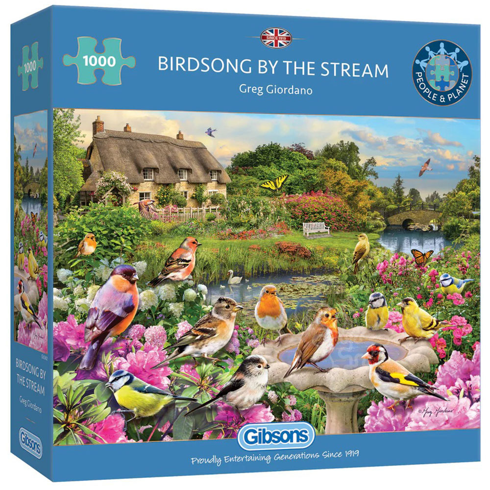 Gibsons Birdsong by the Stream Puzzle 1000pcs - Puzzles Canada