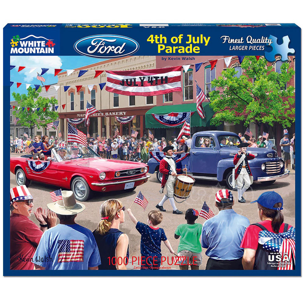 White Mountain 4th of July Parade Puzzle 1000pcs - Puzzles Canada