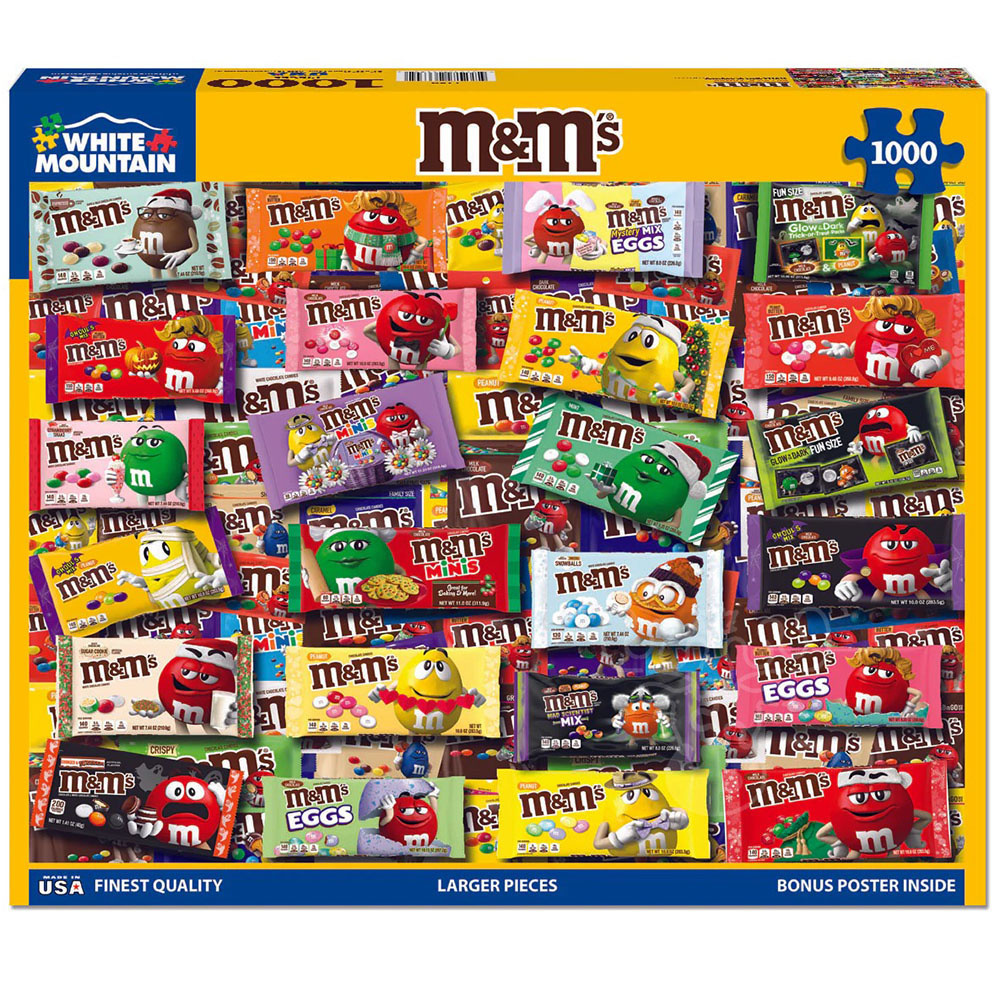 White Mountain M&M's Puzzle 1000pcs - Puzzles Canada