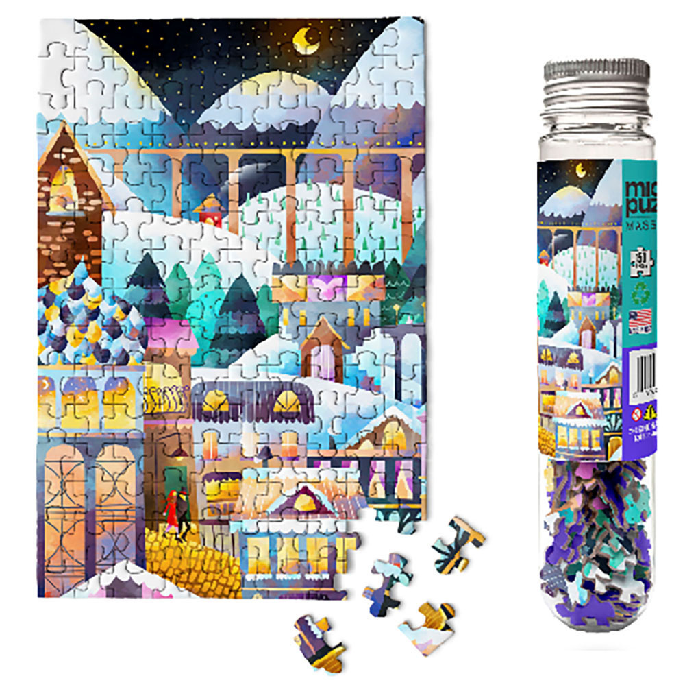MicroPuzzles Christmas - Alpine Village Mini Puzzle 150pcs - Puzzles Canada