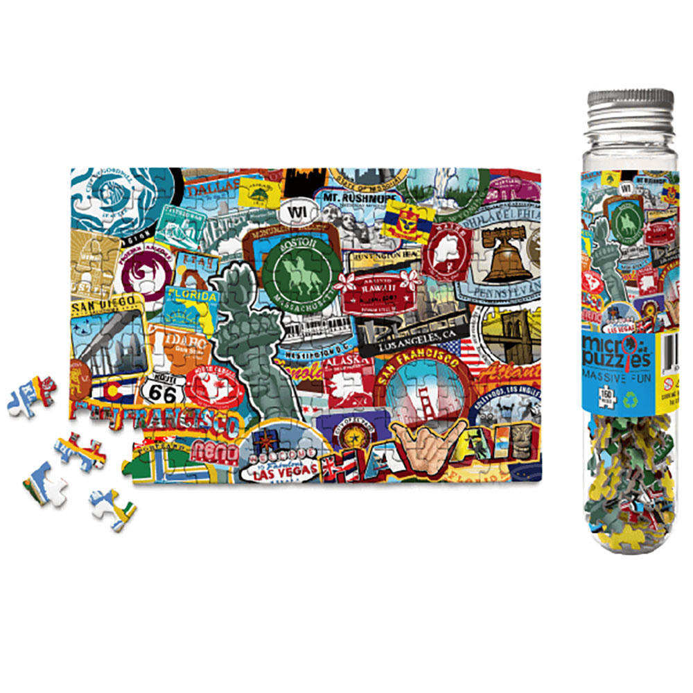 MicroPuzzles Road Trip - USA Mini Puzzle 150pcs - Puzzles Canada