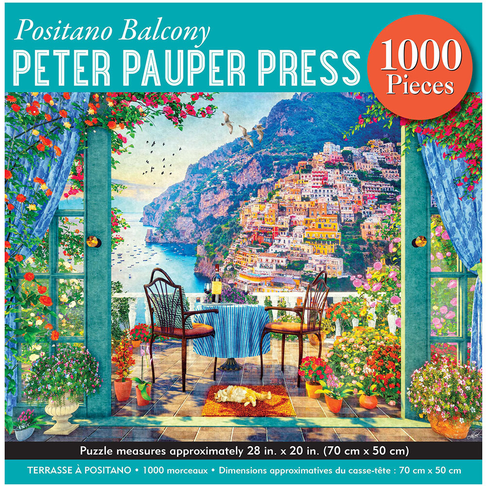 Peter Pauper Press Positano Balcony Puzzle 1000pcs - Puzzles Canada