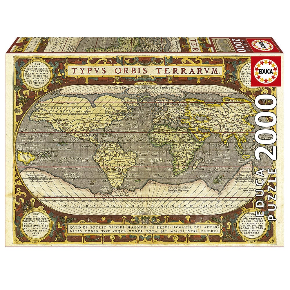 Educa Map Of The World Puzzle 2000pcs - Puzzles Canada