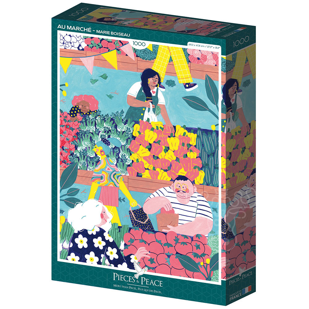 Pieces & Peace Au Marché Puzzle 1000pcs - Puzzles Canada
