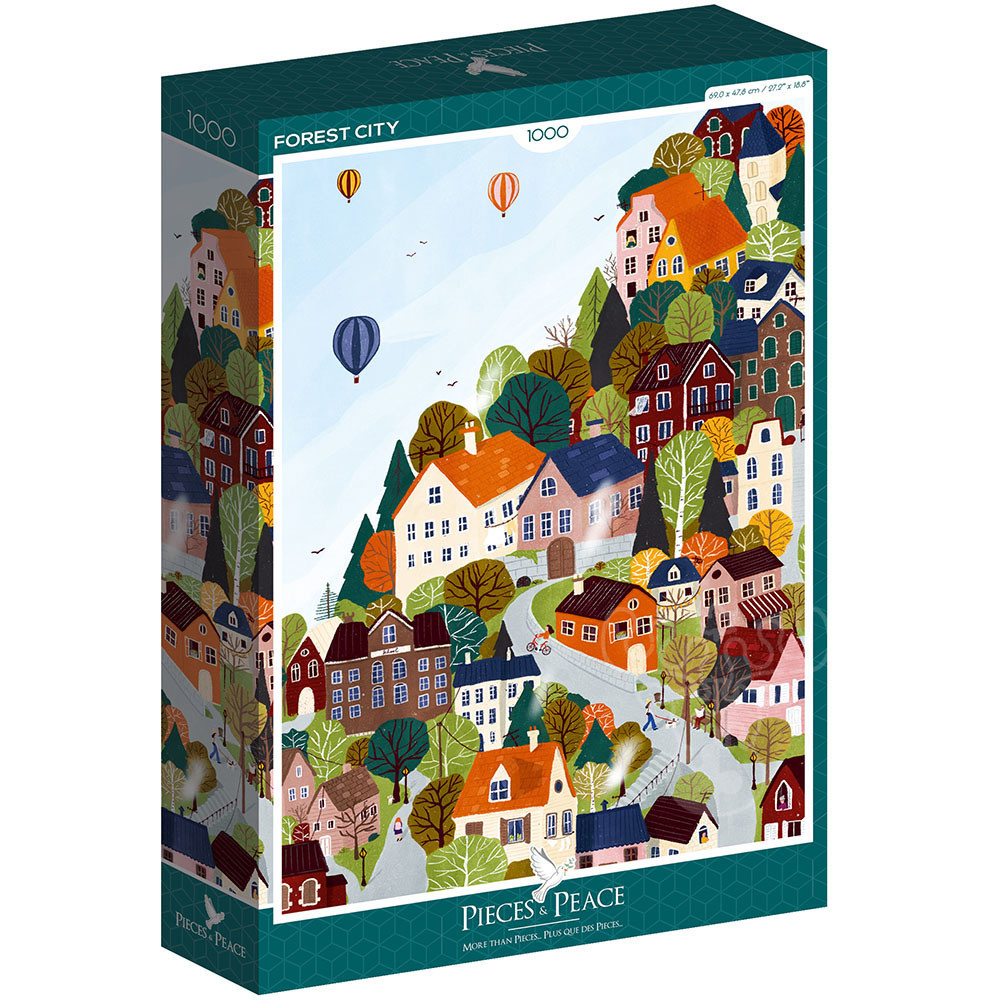 Pieces & Peace Forest City Puzzle 1000pcs - Puzzles Canada