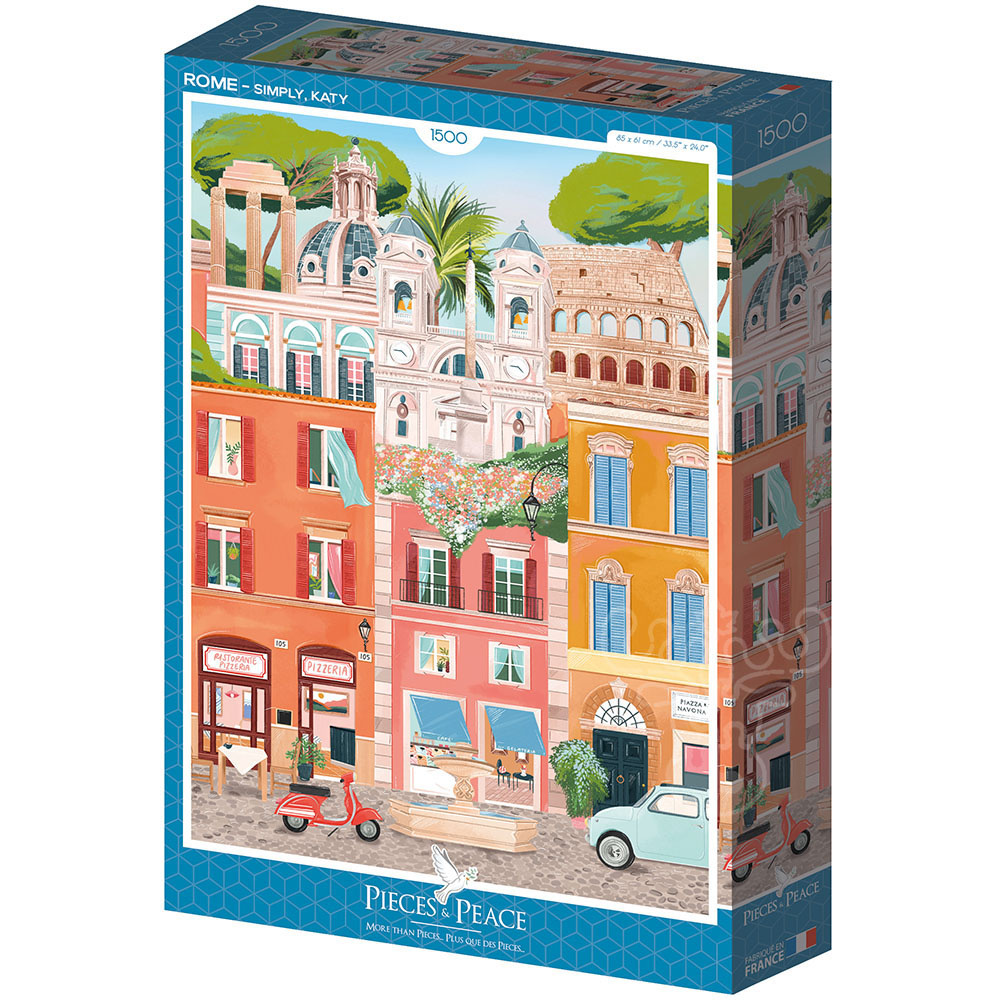 Pieces & Peace Rome Puzzle 1500pcs - Puzzles Canada