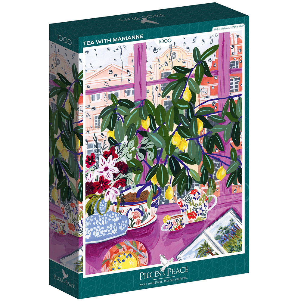Pieces & Peace Tea with Marianne Puzzle 1000pcs - Puzzles Canada