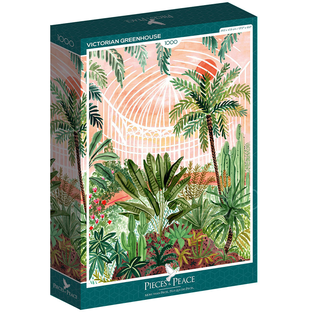 Pieces & Peace Victorian Greenhouse Puzzle 1000pcs - Puzzles Canada