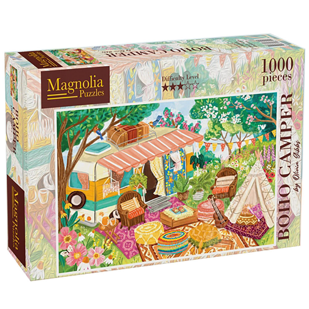 Magnolia Boho Camper Puzzle 1000pcs - Puzzles Canada