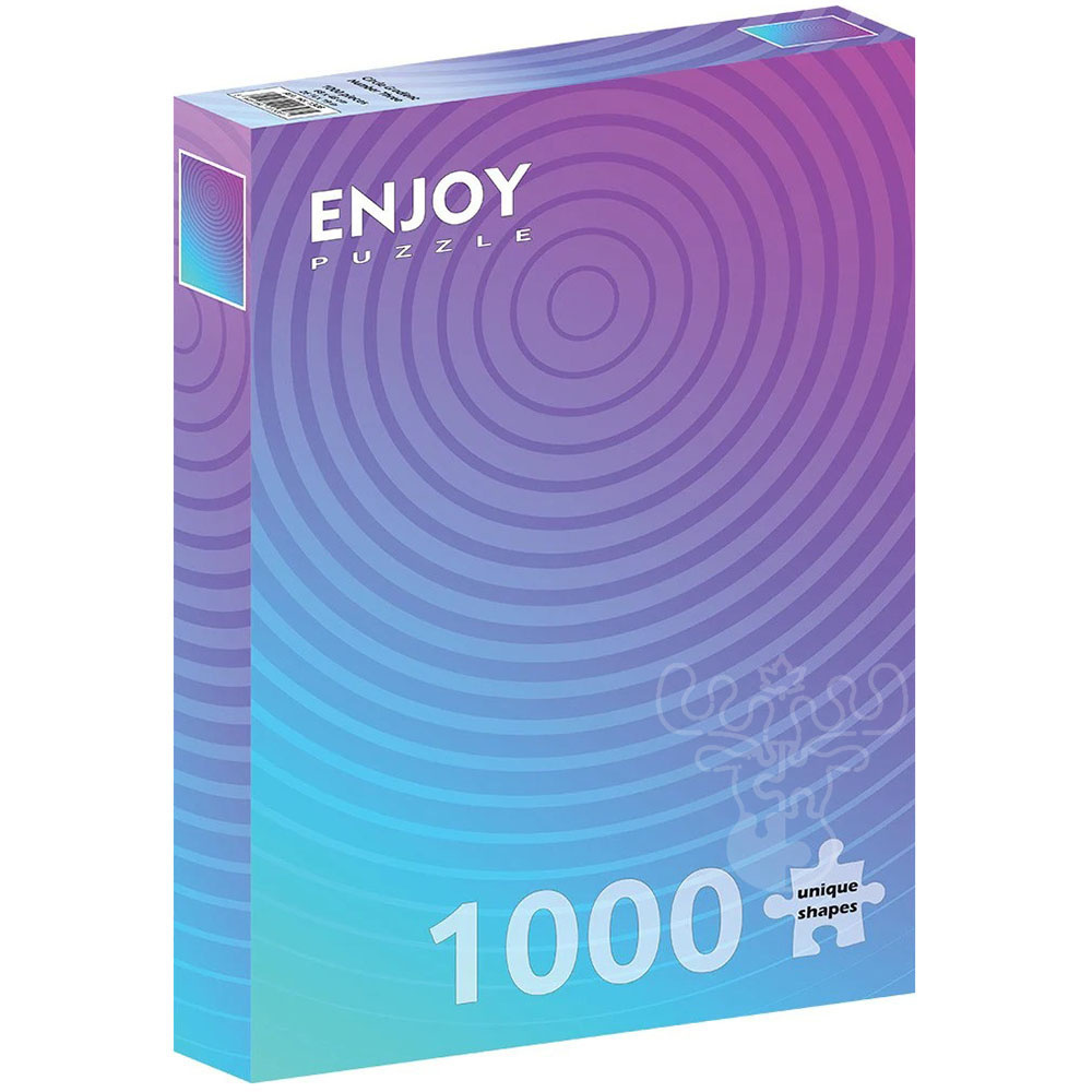 Enjoy Circle Gradient Number Three Puzzle 1000pcs - Puzzles Canada