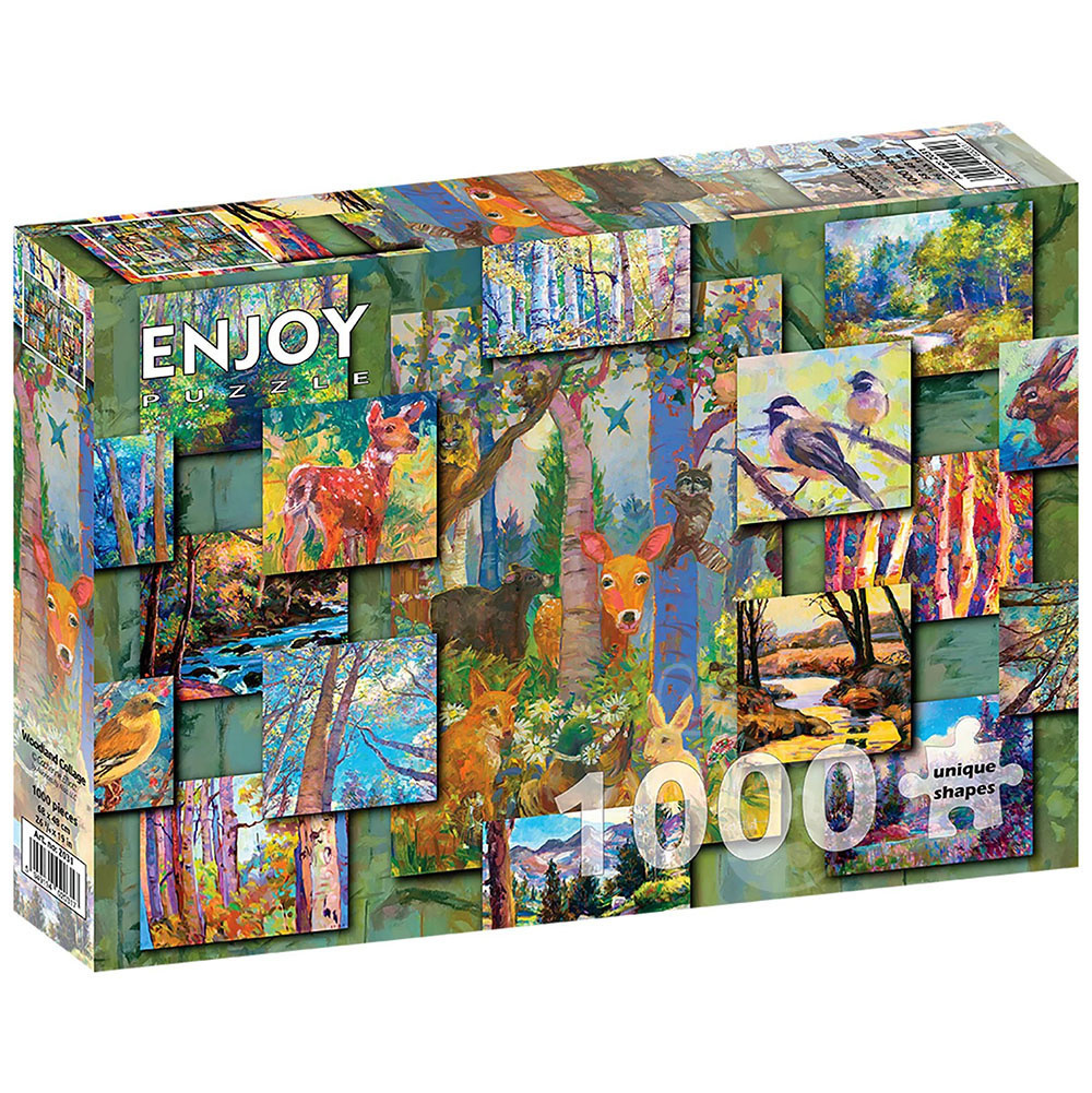 Enjoy Woodland Collage Puzzle 1000pcs - Puzzles Canada