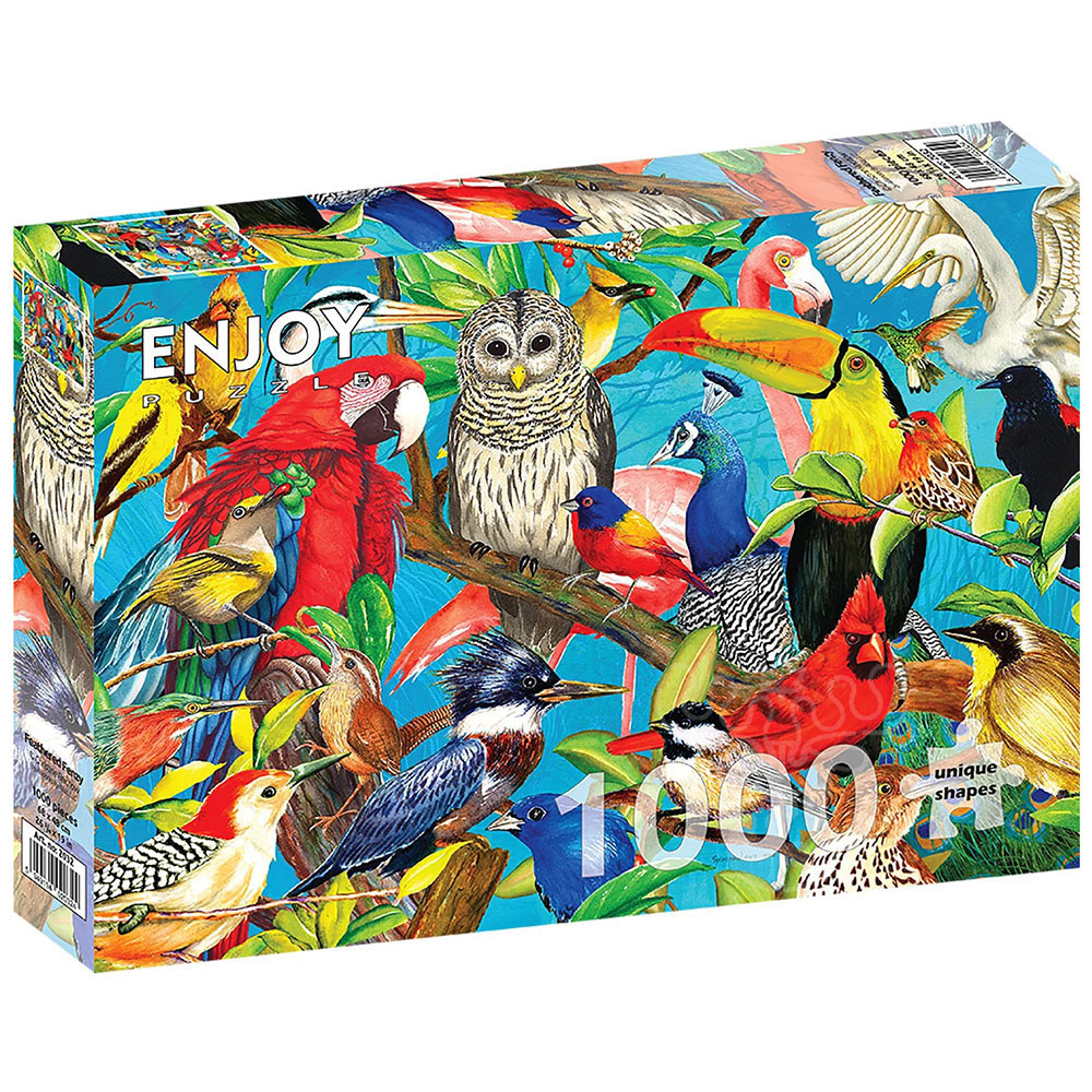 Enjoy Feathered Frenzy Puzzle 1000pcs - Puzzles Canada