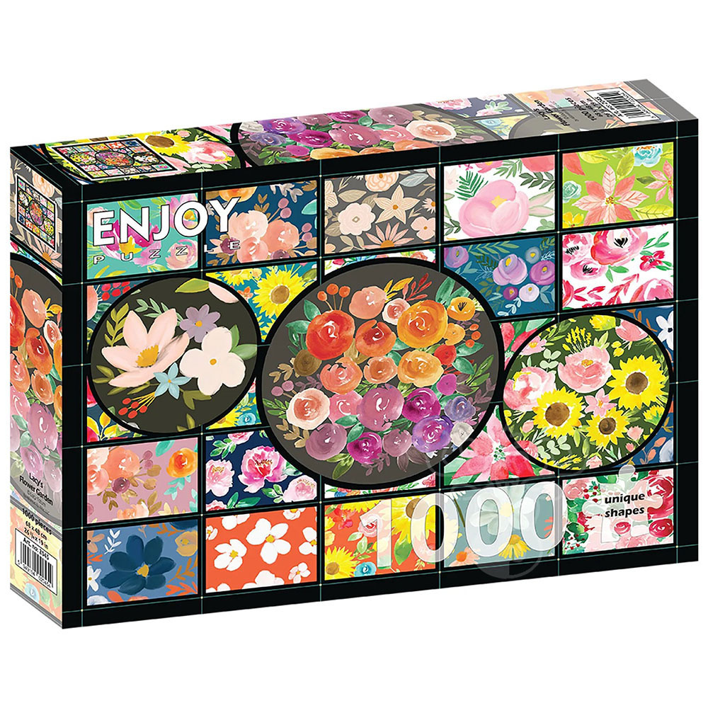 Enjoy Lacy's Flower Garden Puzzle 1000pcs - Puzzles Canada