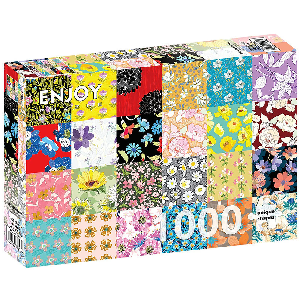 Enjoy Floral Patterns Puzzle 1000pcs - Puzzles Canada