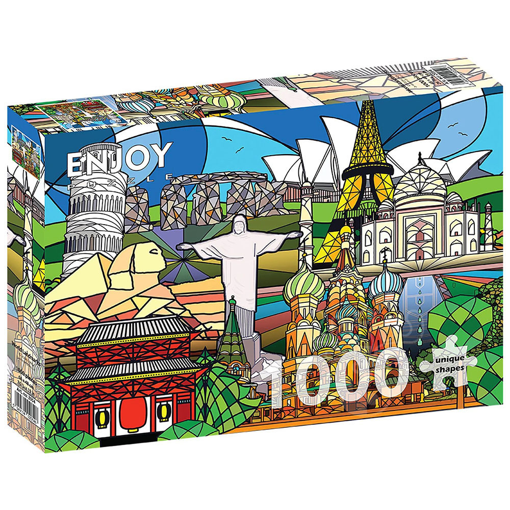 Enjoy World Landmarks Puzzle 1000pcs - Puzzles Canada